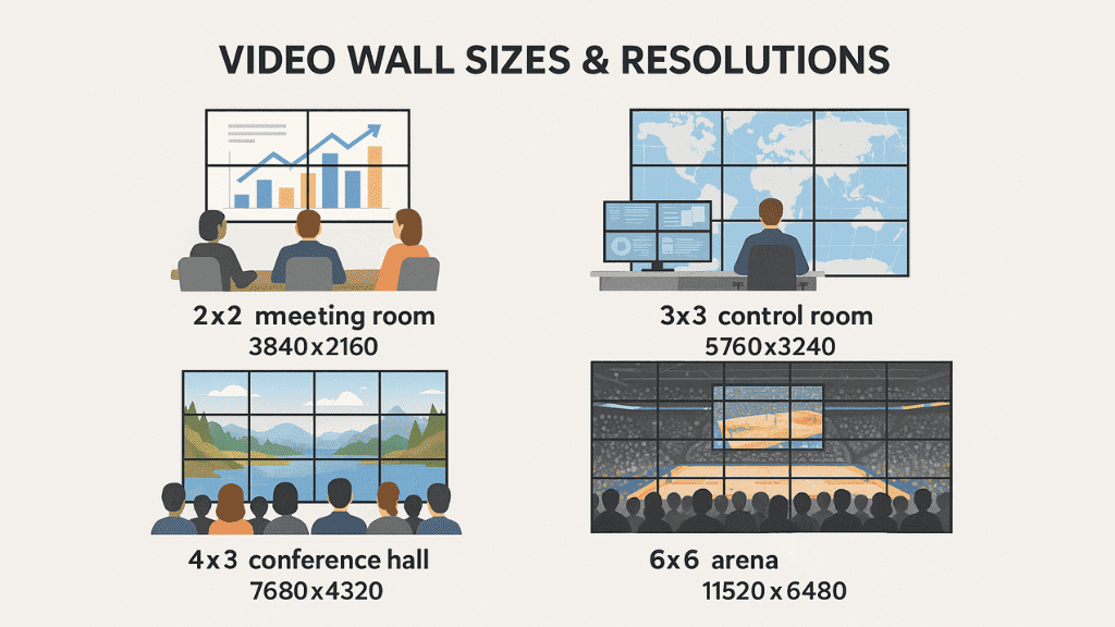 Rekomendasi Ukuran dan Resolusi Video Wall | JAKVISUAL